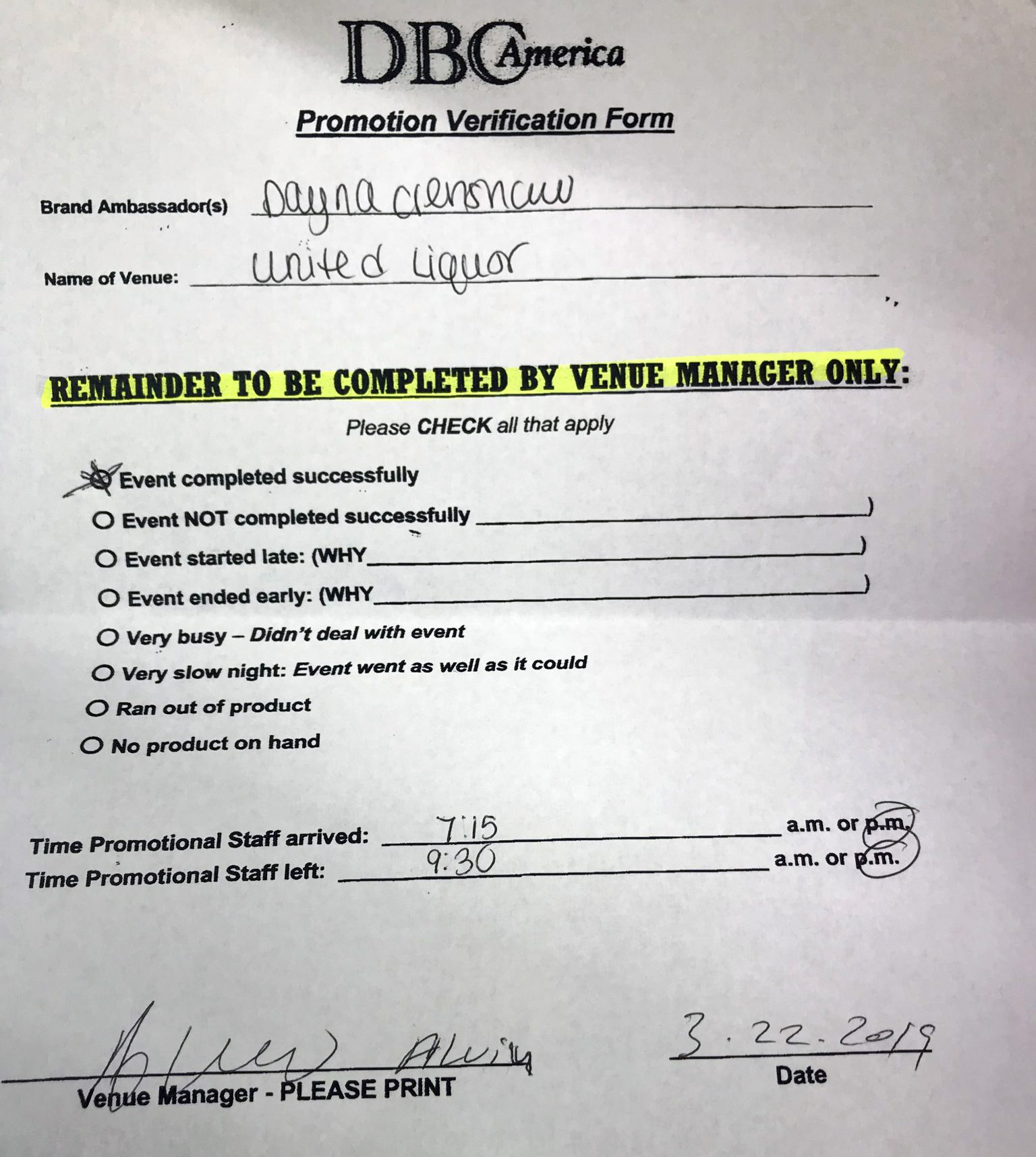 DBC Model Test – DBC America